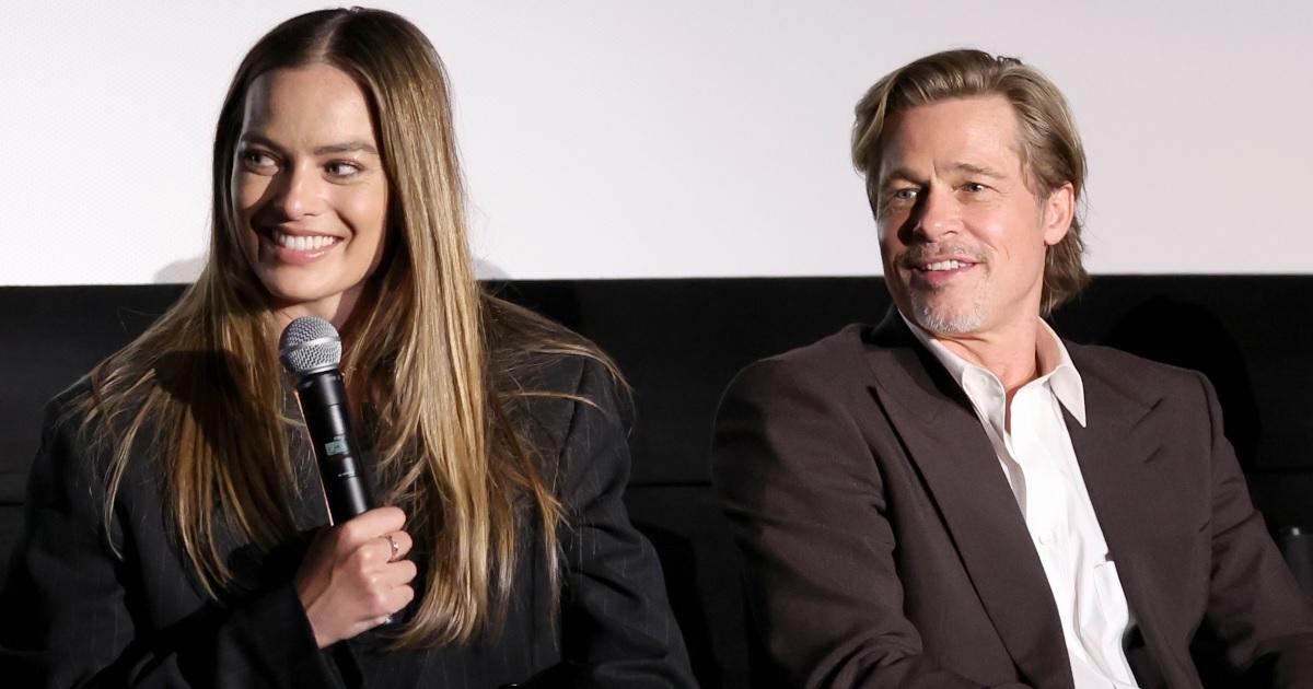 Margot Robbie Reveals She Snuck in Unscripted Brad Pitt Kiss in 'Babylon' Scene - PopCulture.com