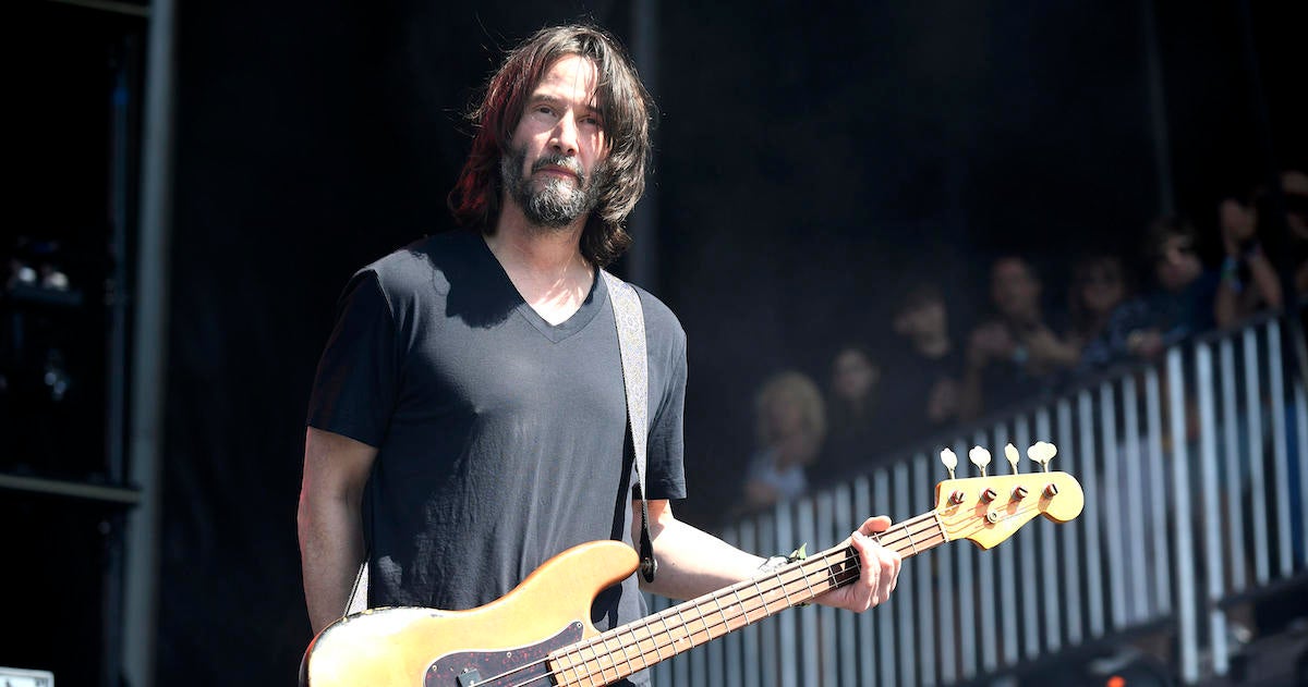 Keanu Reeves Performs With His Band for the First Time in 20 Years ...