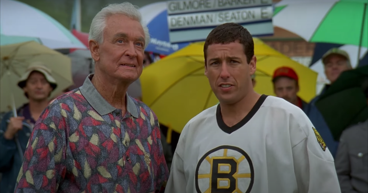 Rewatch Bob Barker's Epic Fight With Adam Sandler From 'Happy Gilmore ...