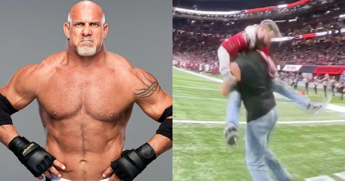 Watch: Goldberg Spears Tampa Bay Buccaneers 'Fan' on Field at Atlanta ...