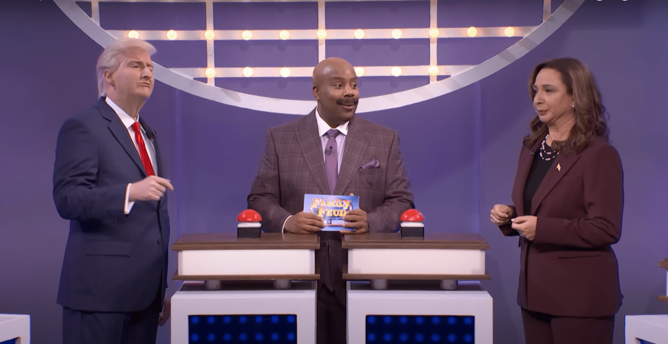 'SNL' Cold Open Puts Kamala Harris and Donald Trump on 'Family Feud' - PopCulture.com