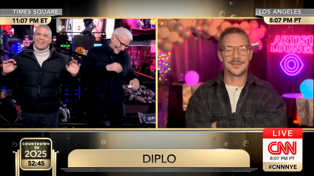 Diplo Trips on Acid During CNN New Year's Eve Interview With Anderson ...