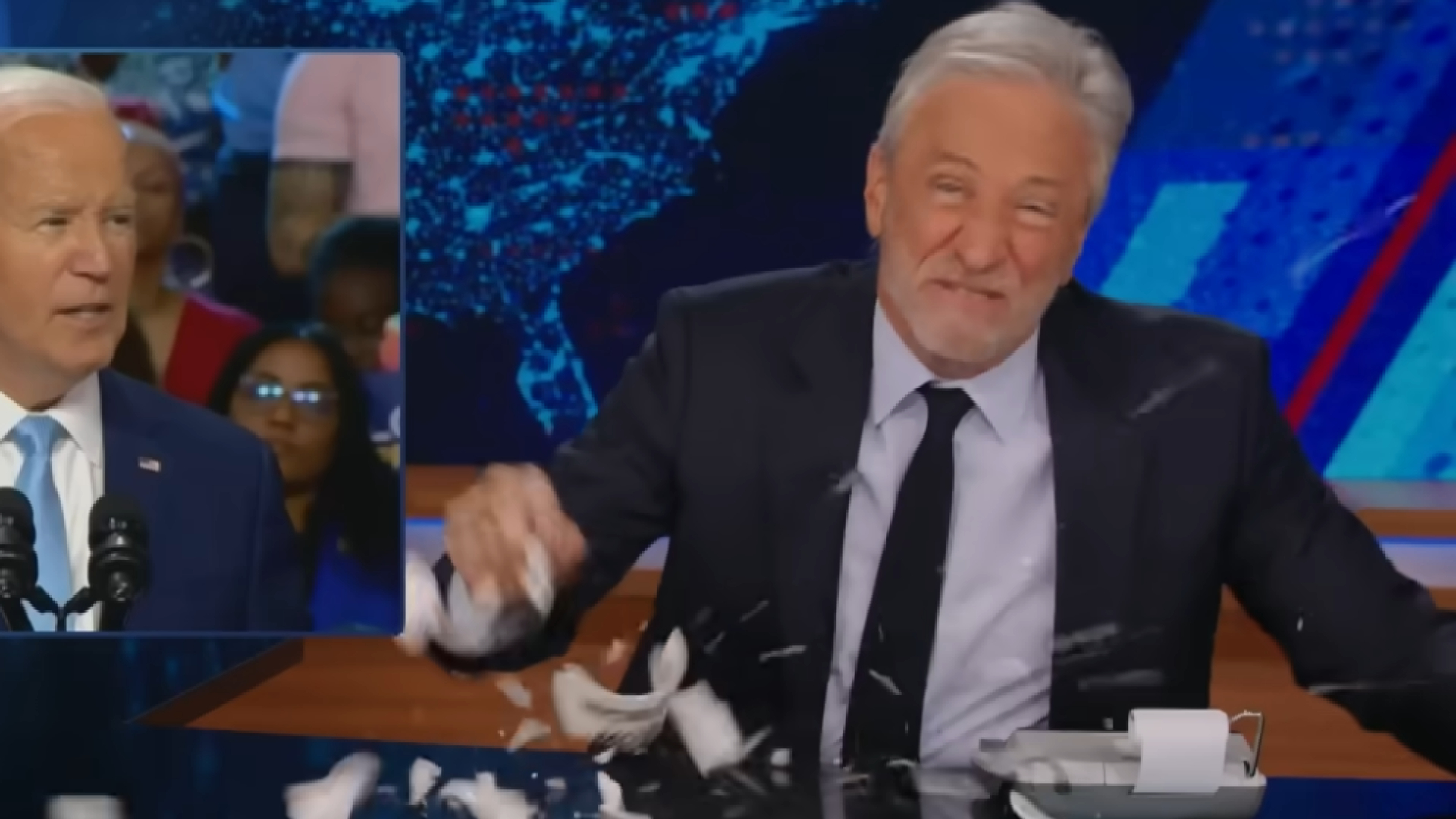 Jon Stewart Left Bloodied After Smashing Coffee Mug During Impassioned ...