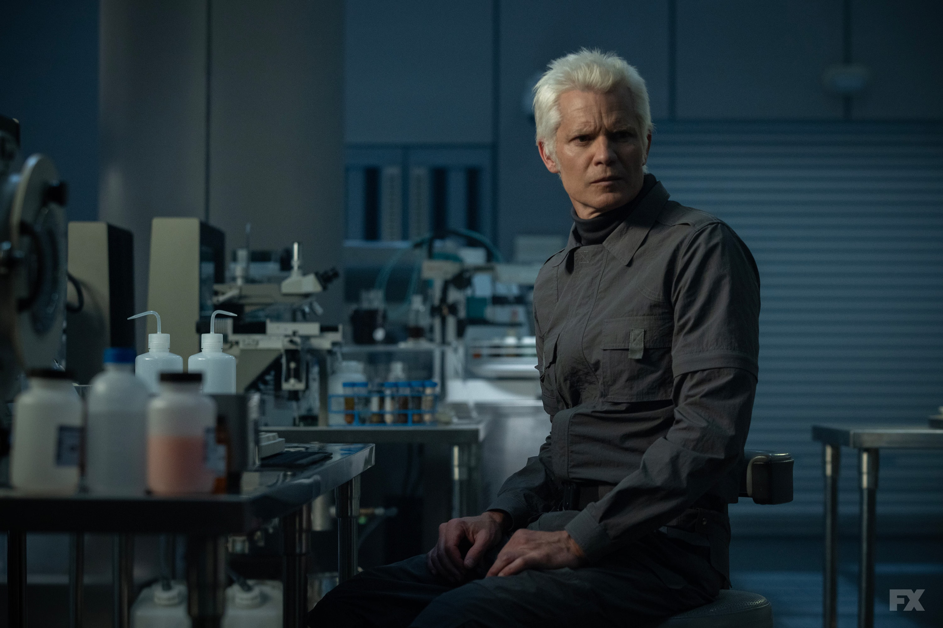Timothy Olyphant Dons White Hair in First Photos From 'Alien: Earth' TV Show - PopCulture.com